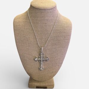 Premier Designs | Jewelry | Premier Designs Silver And Crystal Cross ...